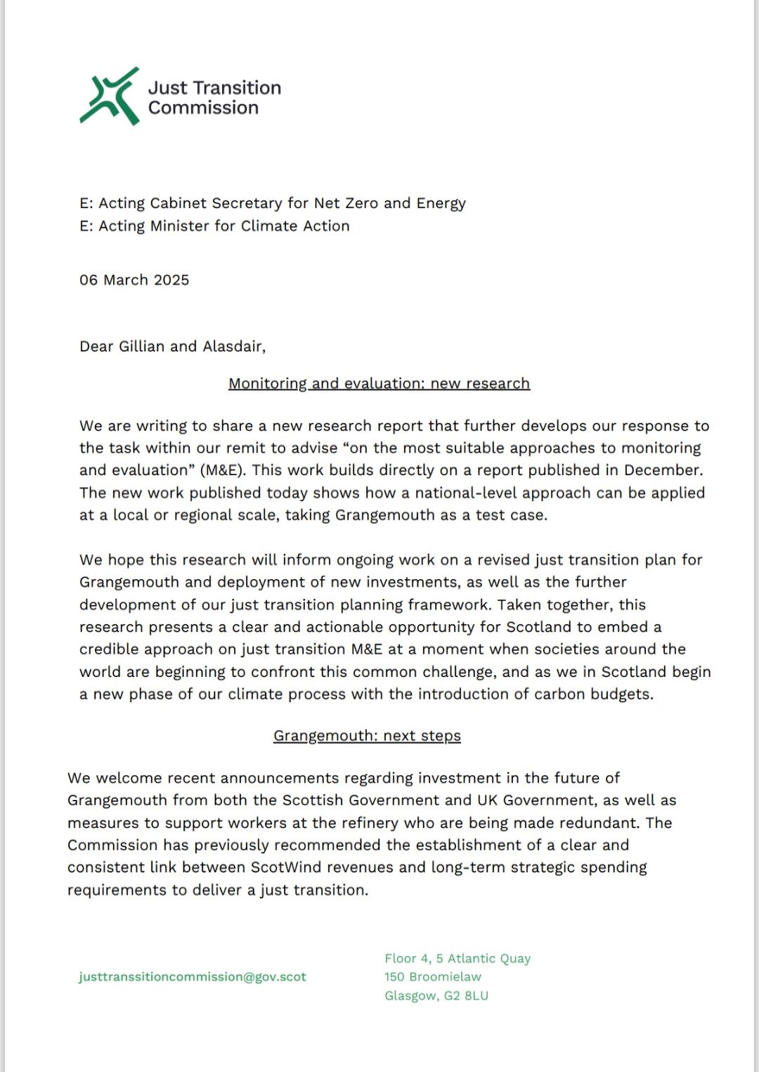 Publications – Just Transition Commission